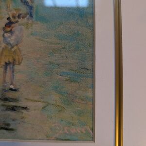Art | David Drum The Pavilion At Old Crystal Beach Oil Pastel Framed ...